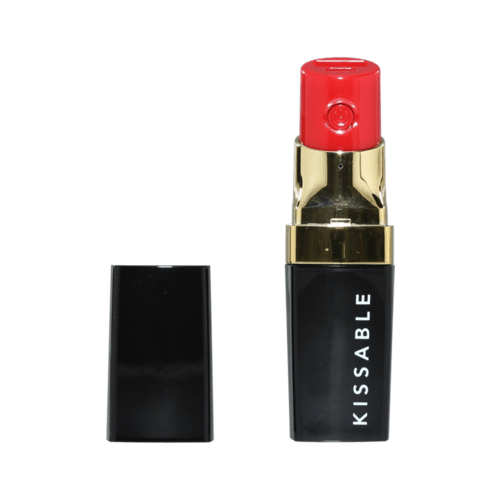 Batterie Externe Kissable Lipstick, 2600 mAh, Noir | The Kase