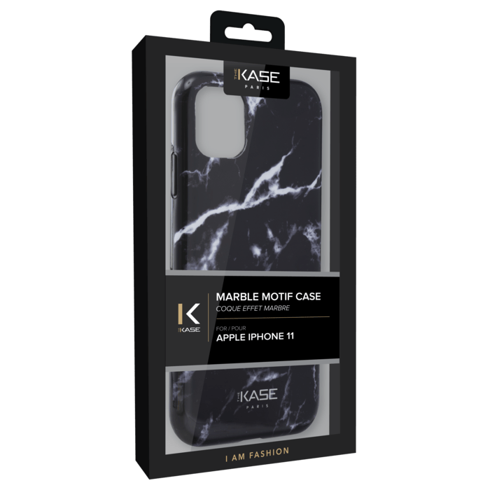 Coque effet marbré pour Apple iPhone 11, Noir Marquina | Apple iPhone ...