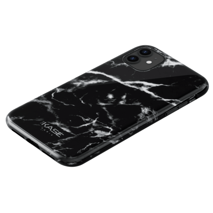 Coque effet marbré pour Apple iPhone 11, Noir Marquina | Apple iPhone ...