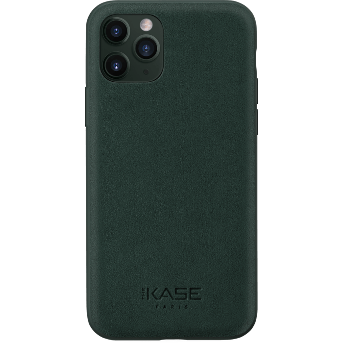 Coque en Suède Alcantara pour Apple iPhone 11 Pro, Vert minuit | Apple ...